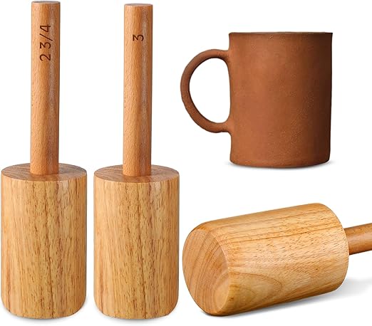 Amazon.com: Baderke 2 Pcs Cup Pottery Molds, Create Pottery Mug Vases ...