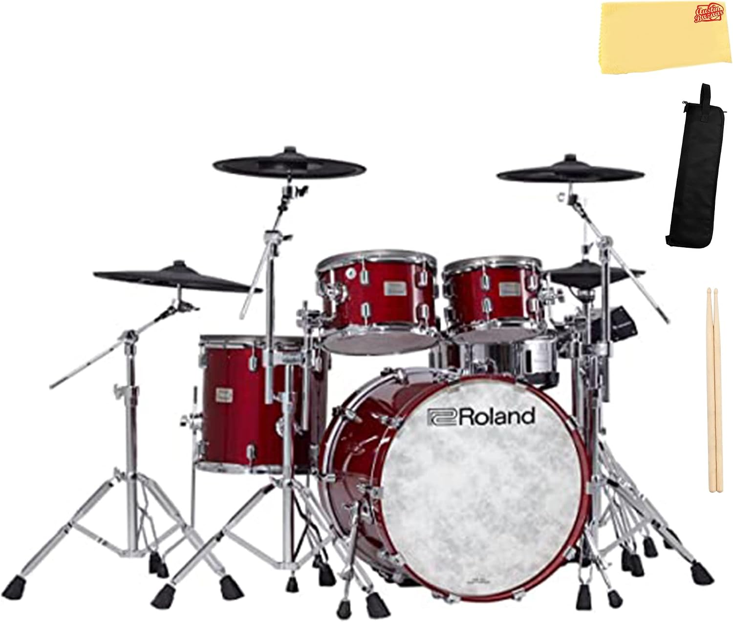 Amazon.com: Roland VAD706-GC V-Drums Acoustic Design Electronic Drum ...