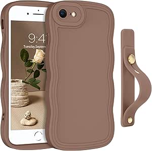 Amazon.com: GUAGUA for iPhone 7/8/SE(2020)/SE(2022) 4.7'' Case, Cute Curly Wave Shape Design ...