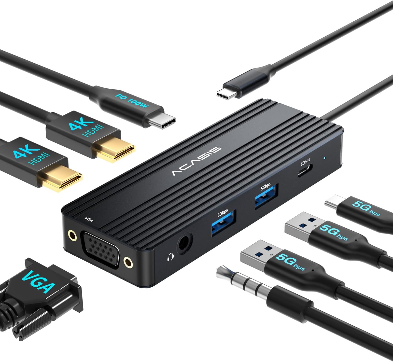 Amazon.com: ACASIS USB C Docking Station Dual Monitors,8-in-1 Laptop ...