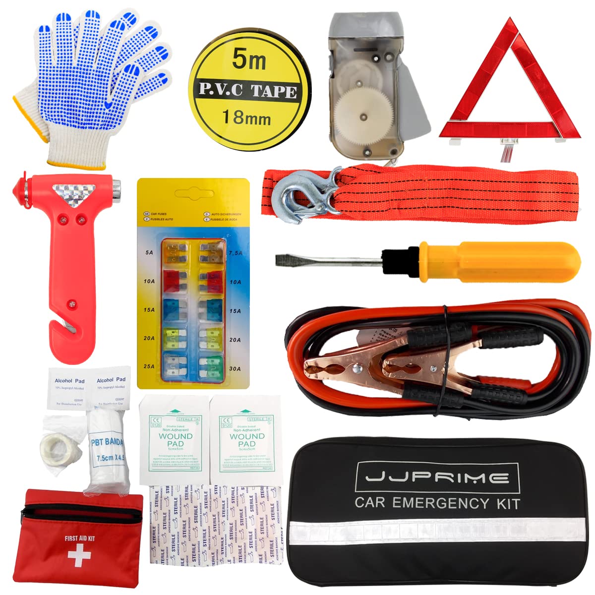 JJOnlineStore 12-in-1 Car Driving Safety Emergency Kit EU Vehicle ...