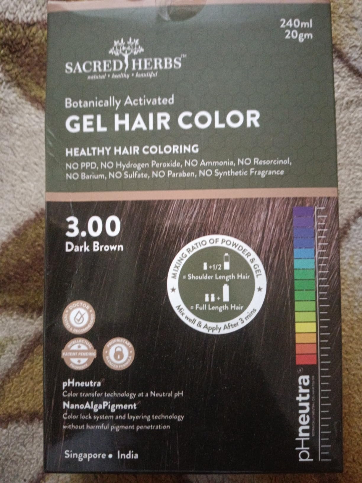 Buy SACRED HERBS Damage Free Natural Gel Hair Colour for Men & Women ...