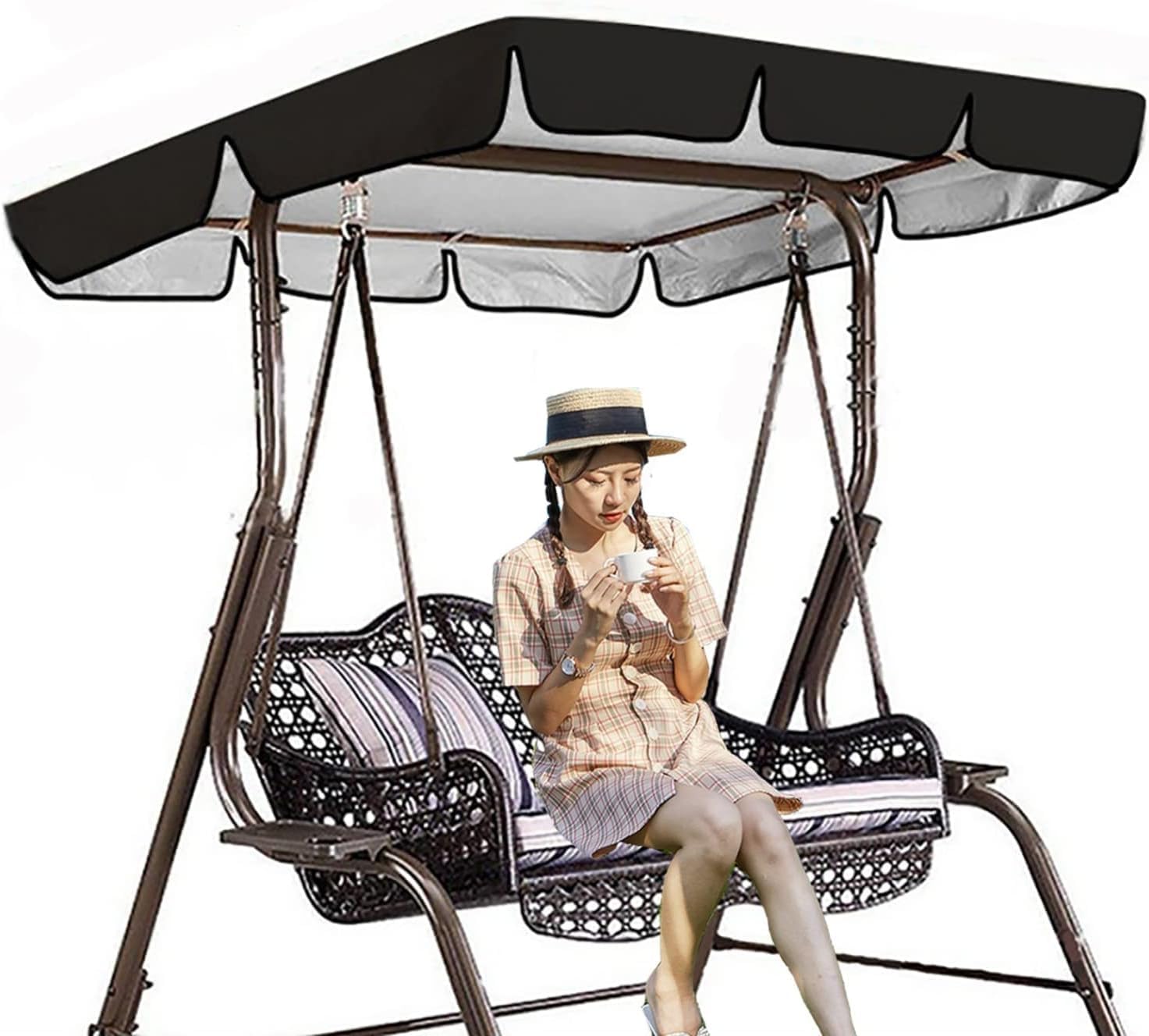 Amazon.com: Swing Canopy Replacement Cover,Outdoor Swing Canopy Cover ...