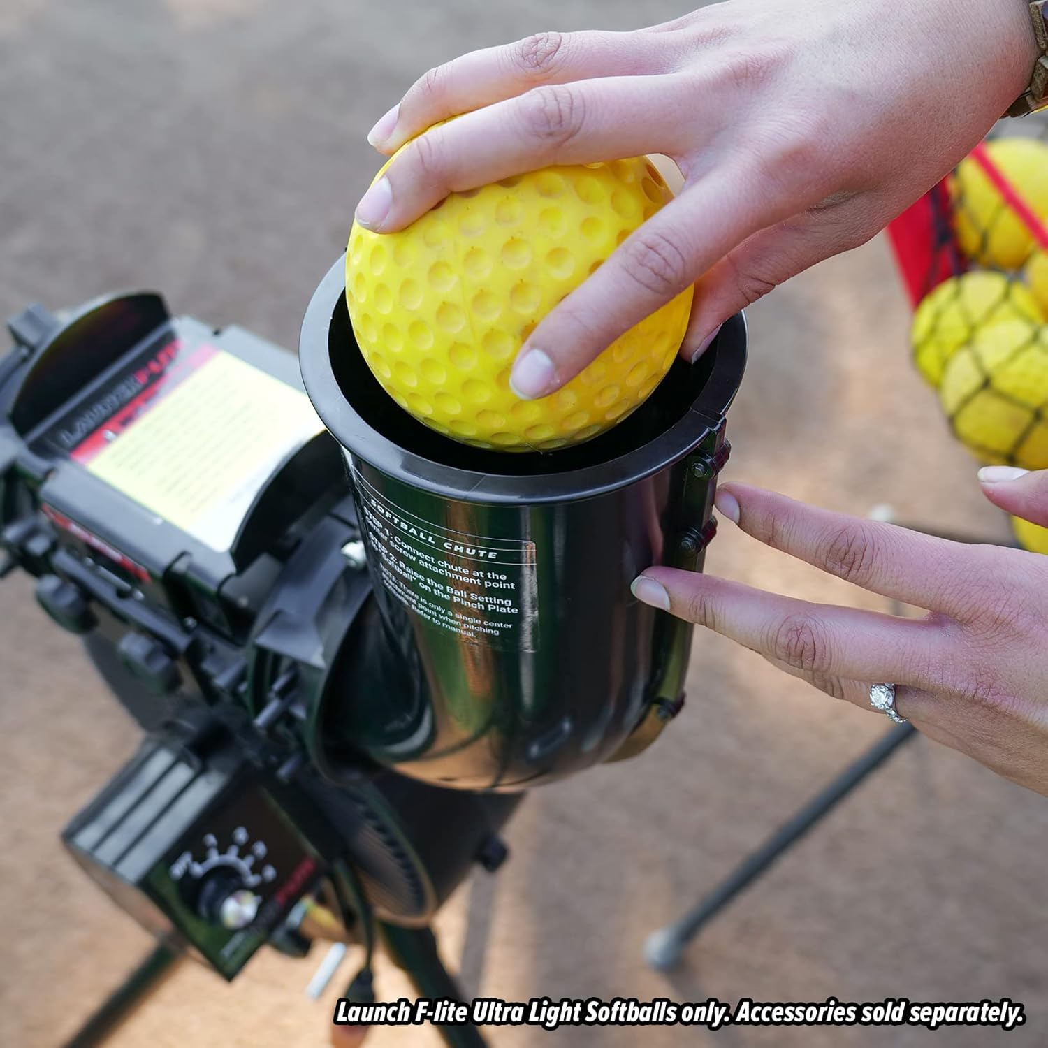 PowerNet Launch F-lite – Paquete de softball para lanzar la máquina de ...