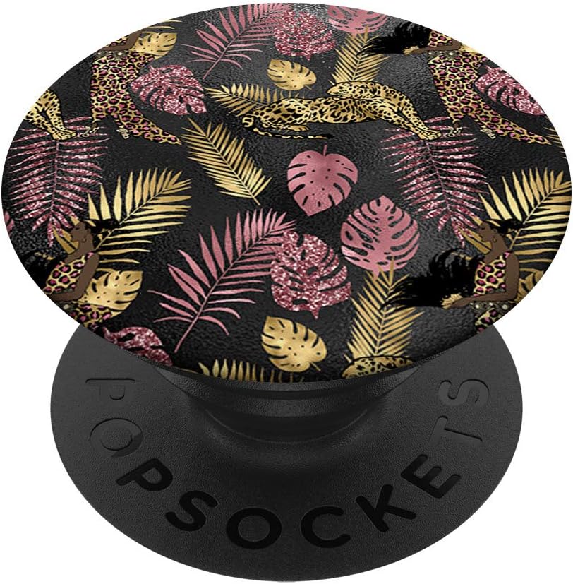 Amazon.com: Elegant Leopard Print Glam Jungle Animal PopSockets Grip ...