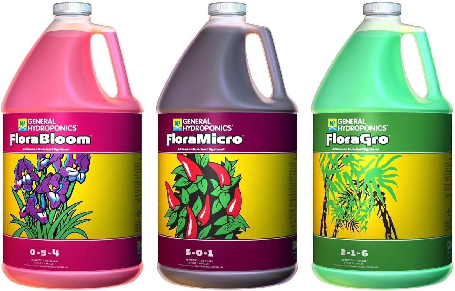 Amazon.com : Flora Series 3 Quarts - Floragro Floramicro & Florabloom ...