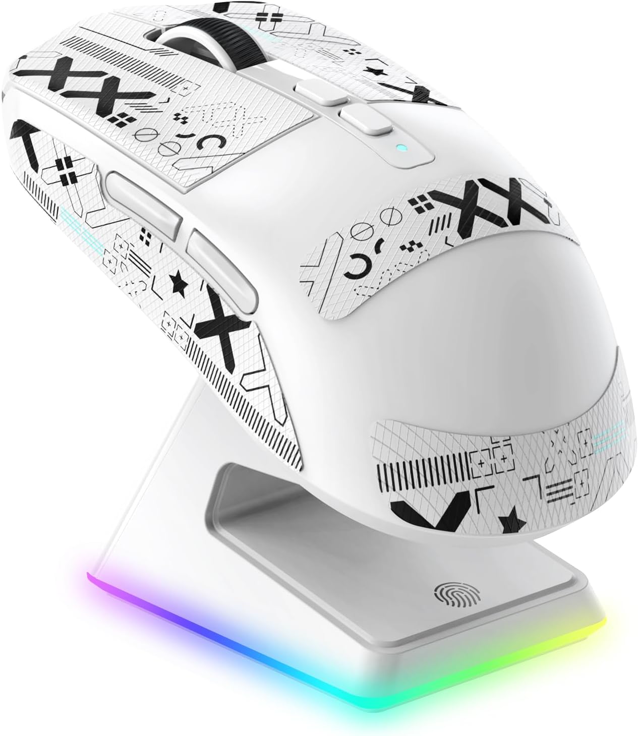 ATTACK SHARK X3 Souris 49g Super Léger, Capteur de Jeu PixArt PAW3395 ...