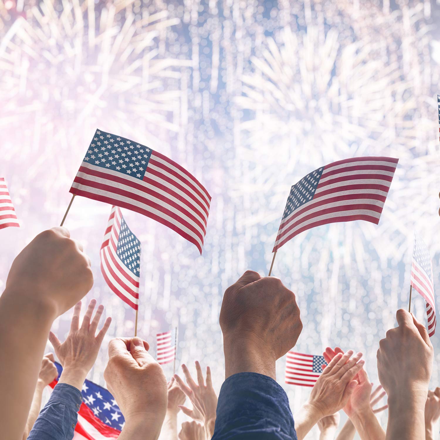 Whaline 12 Pack American Flag Set, 3x5ft USA National Flags, 10 Pieces ...