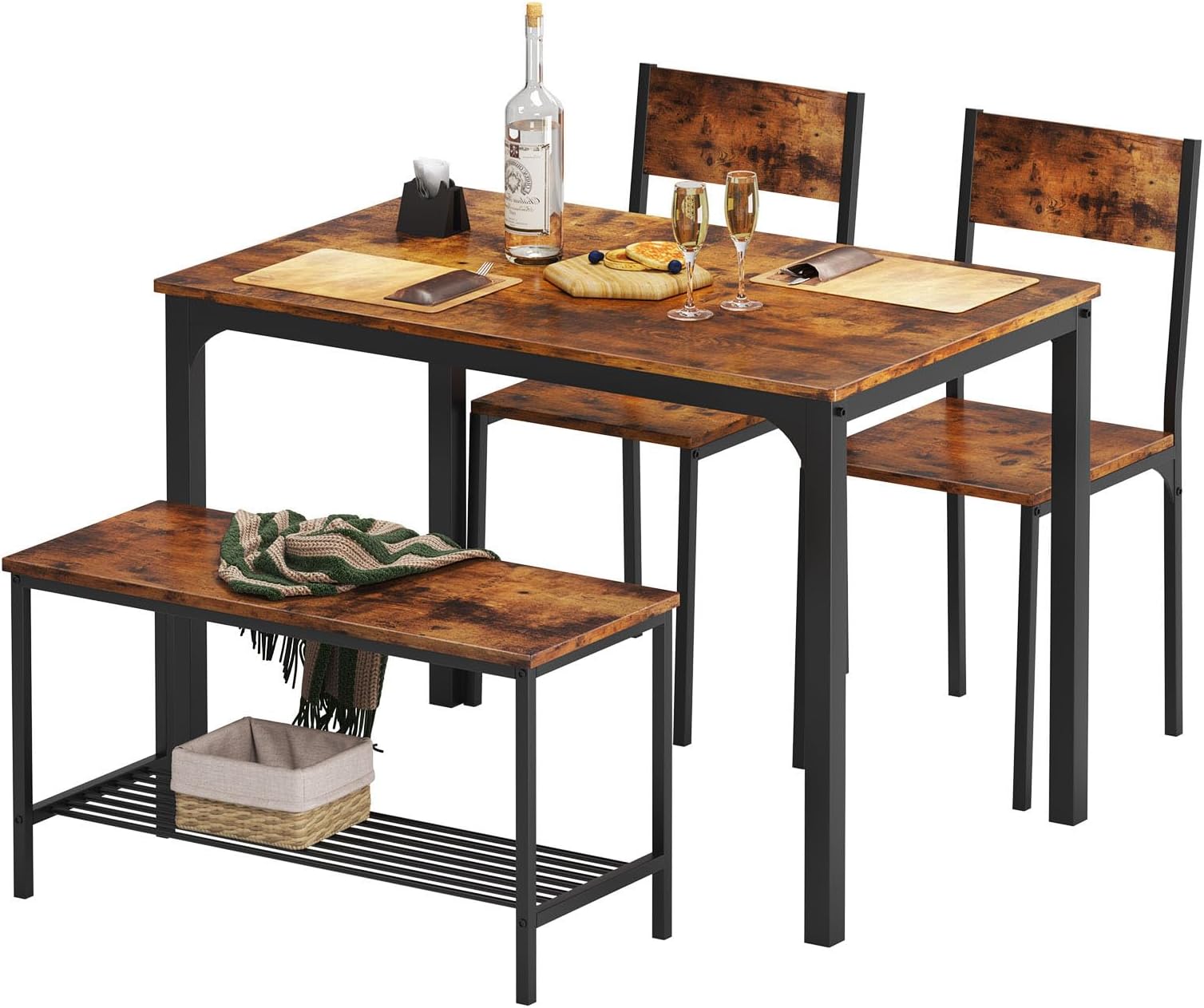 Amazon.com - AWQM Dining Room Table Set, Kitchen Table Set with 2 ...