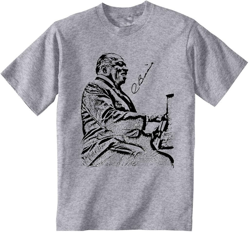 teesquare1st Men's William James Count Basie Grey T-Shirt : Amazon.co ...