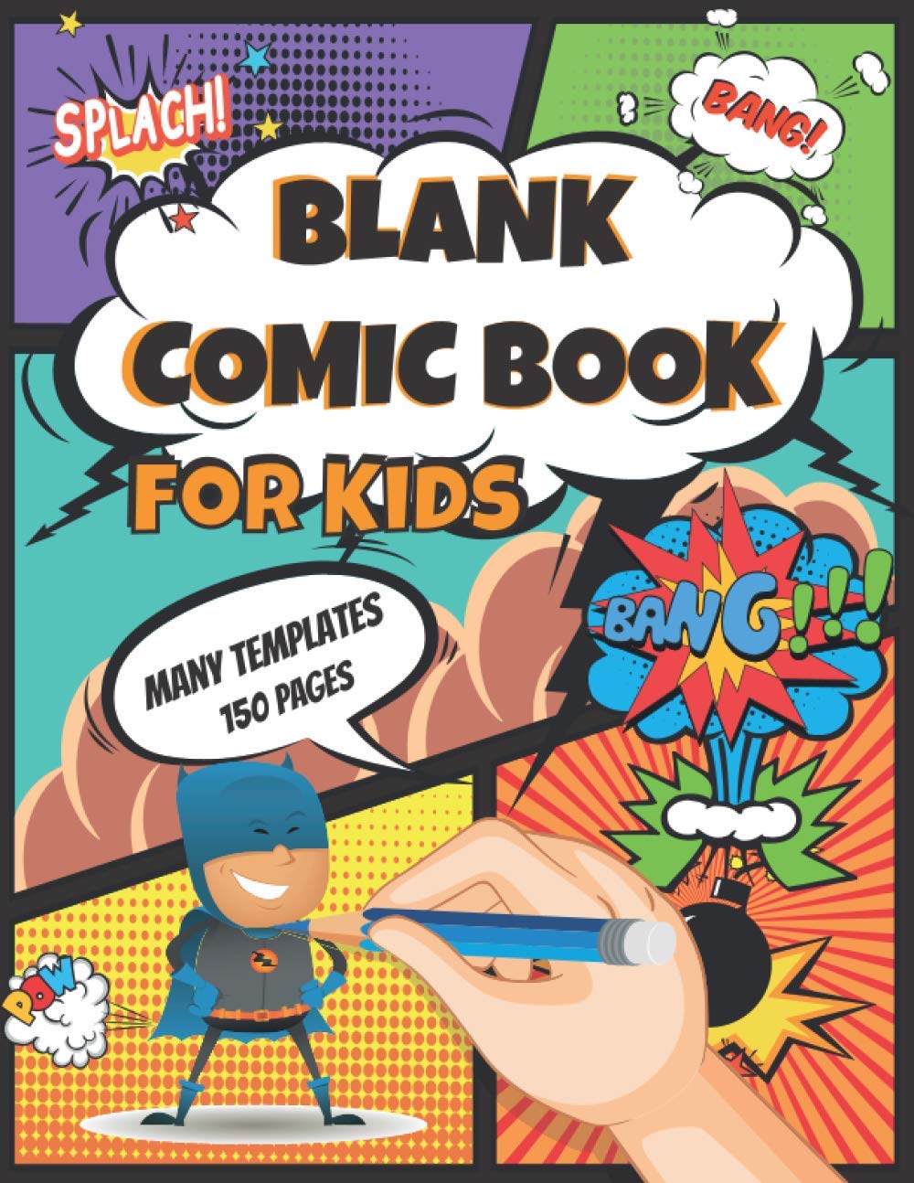 Blank Comic Book For Kids With Many Templates: DIY Draw Your Own Comics ...