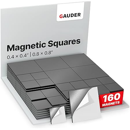 Amazon.com : 110Pcs Self Adhesive Magnets Squares Flexible Sticky ...
