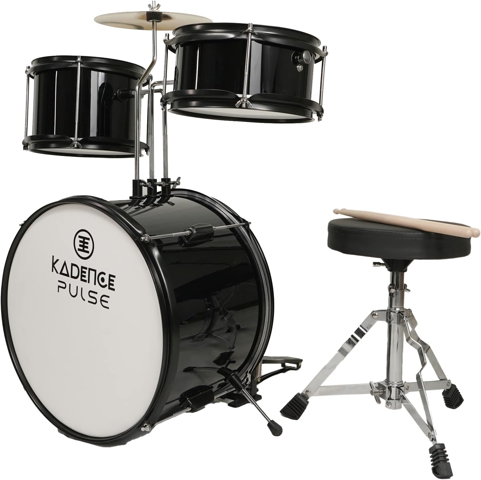 Kadence 13 Inch 3-Piece Kids/Junior Drum Set/Beginner (Standard) /Kids ...