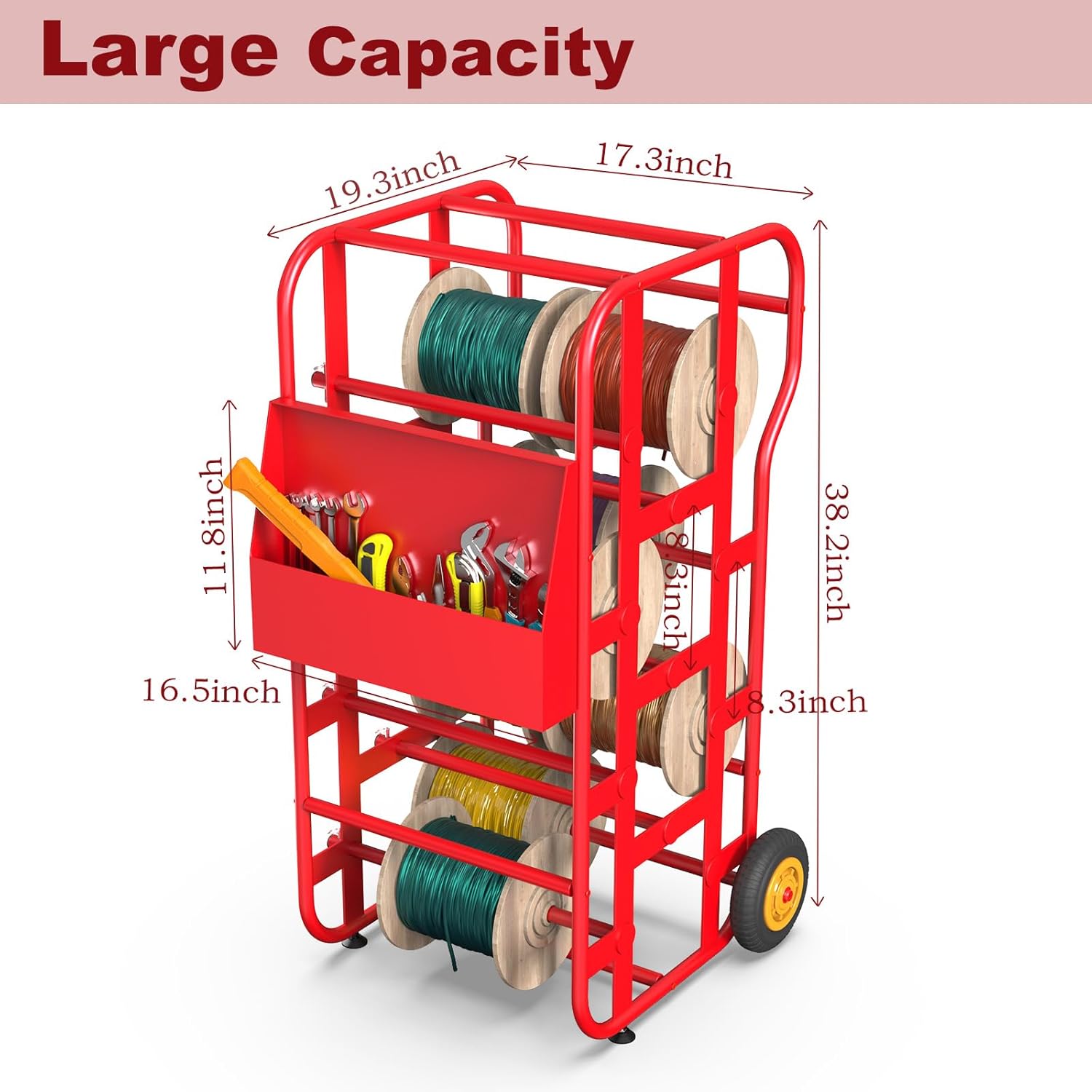 ikare Wire Spool Rack, Cable Caddy, Multi-Spool Philippines | Ubuy