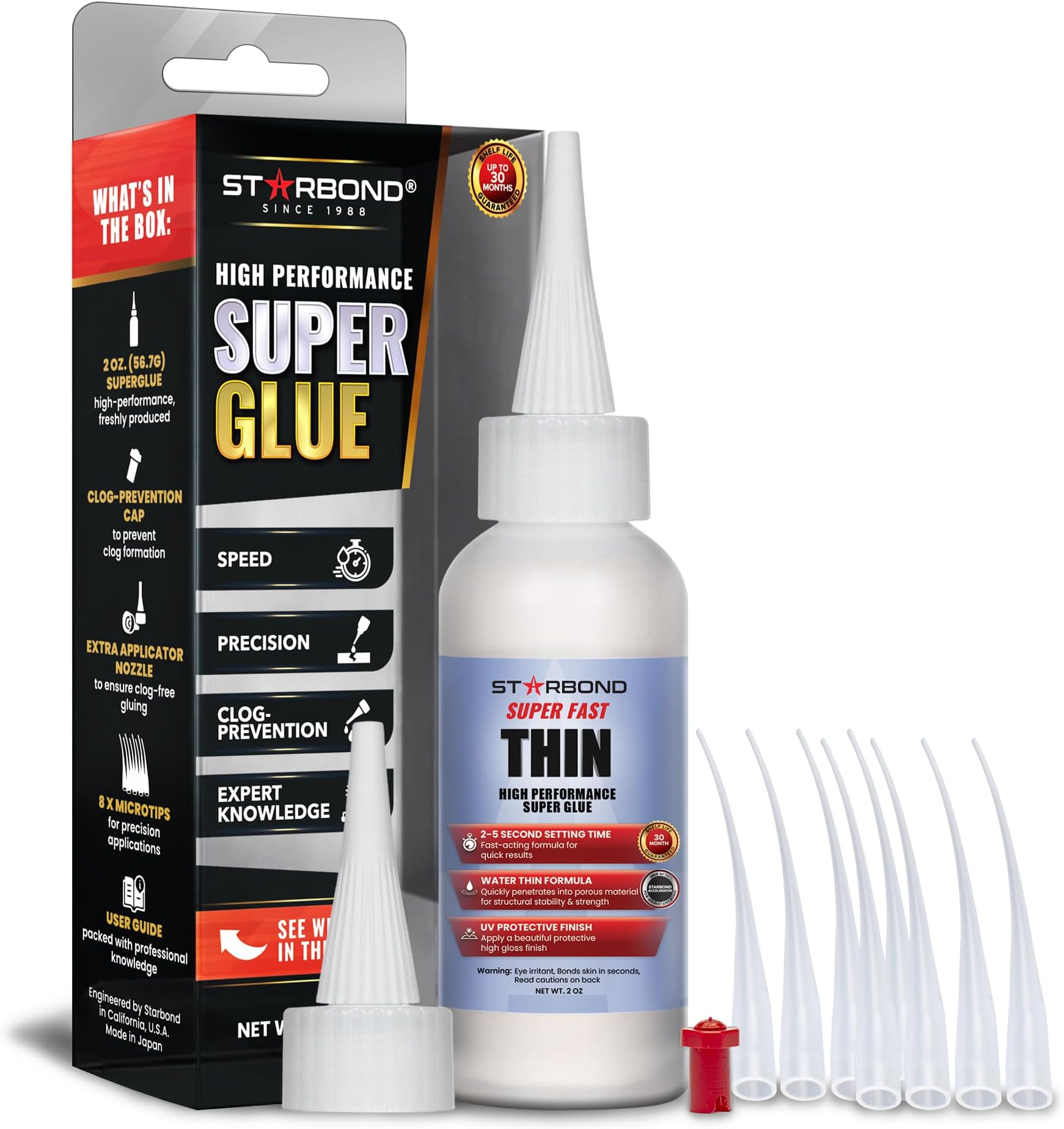 Starbond 2 oz. Super Fast Thin CA Glue (Premium Cyanoacrylate Super ...