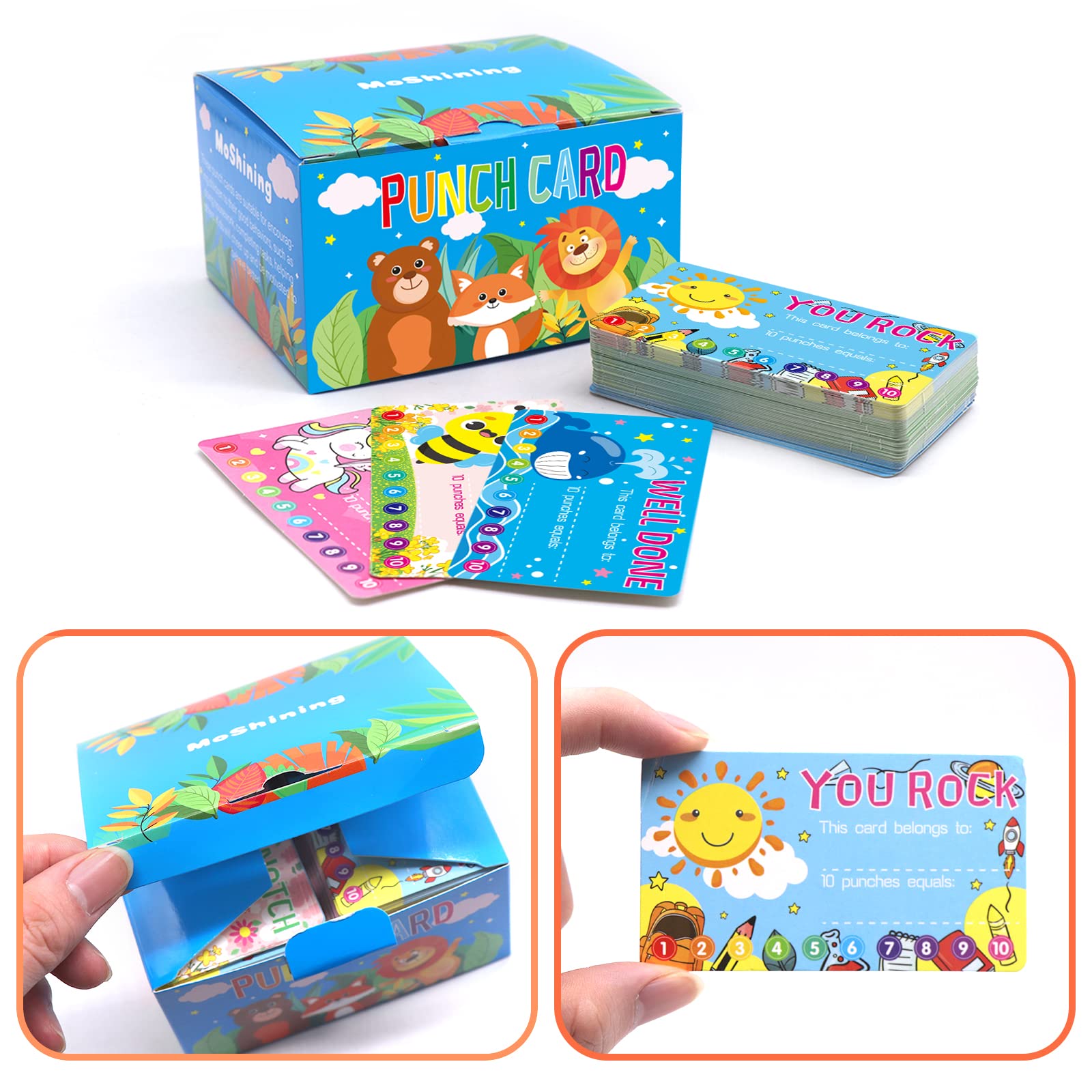 Snapklik.com : Behavior Punch Cards 384 Pack Teacher Supplies Incentive ...