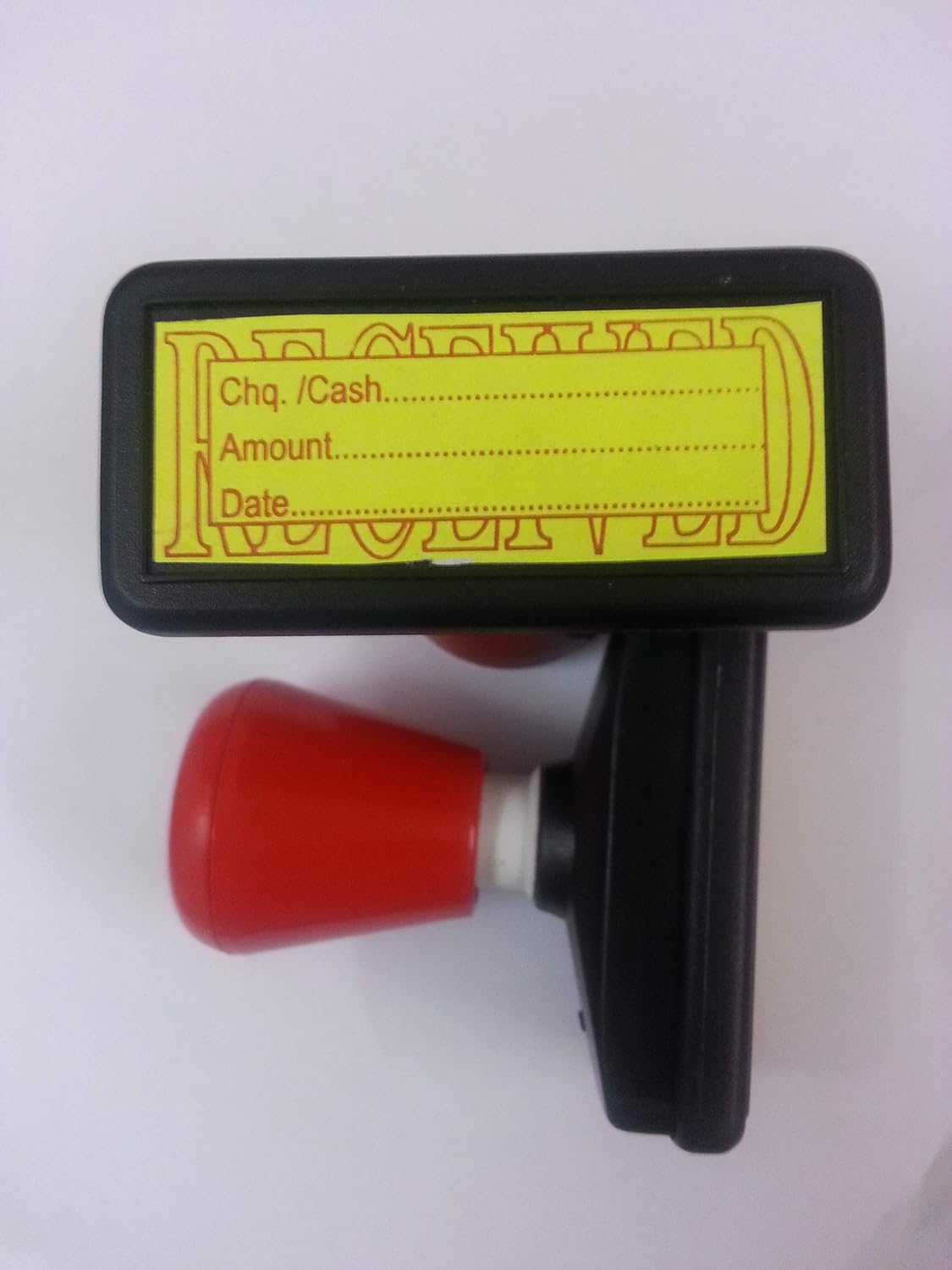 Readymade Stamp - Received Stamp Big -Qty 1 (with Cheque NO. and Bank ...