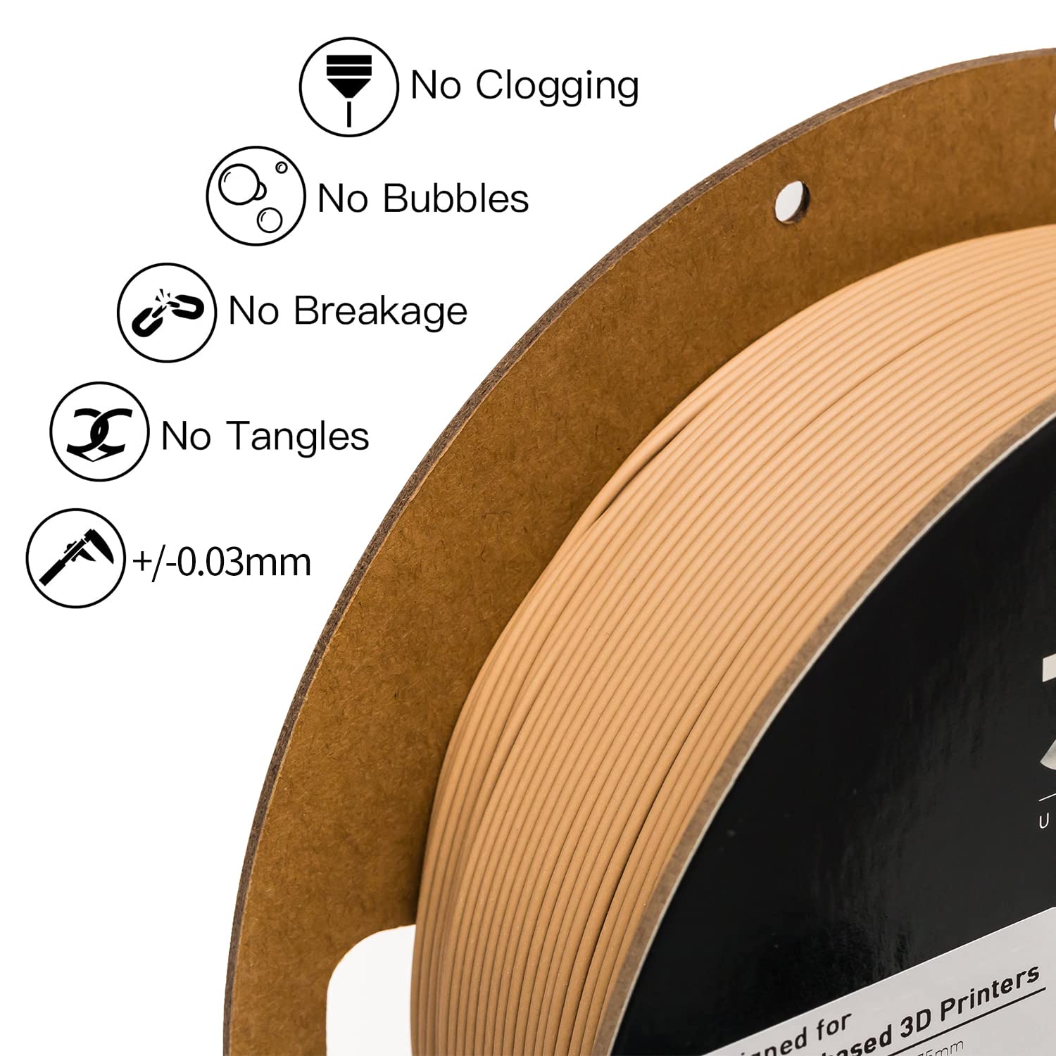 Snapklik.com : INLAND Micro Center Matte PLA Filament 1.75mm, Matte ...