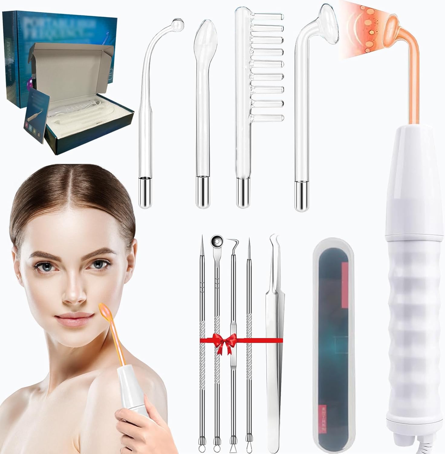 Alta Frecuencia Facial,Equipo De Alta Frecuencia,Portable Handheld High ...