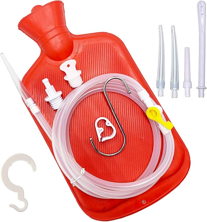 Amazon.com: JZCXword Enema Bag Kit for Colon Cleanse – 6.3ft Silicone ...