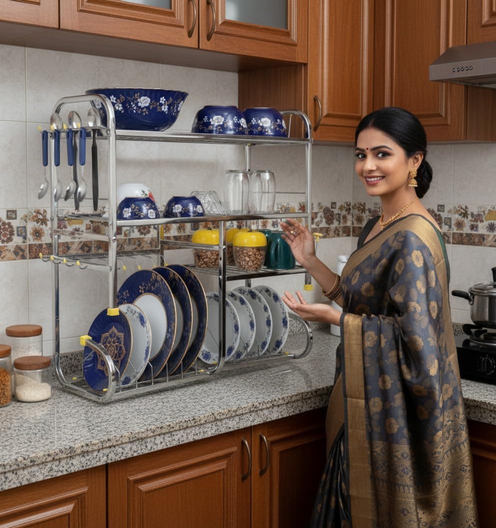 Palomino Stainless Steel Kitchen Dish Rack | Wall-Mounted Drying Rack ...