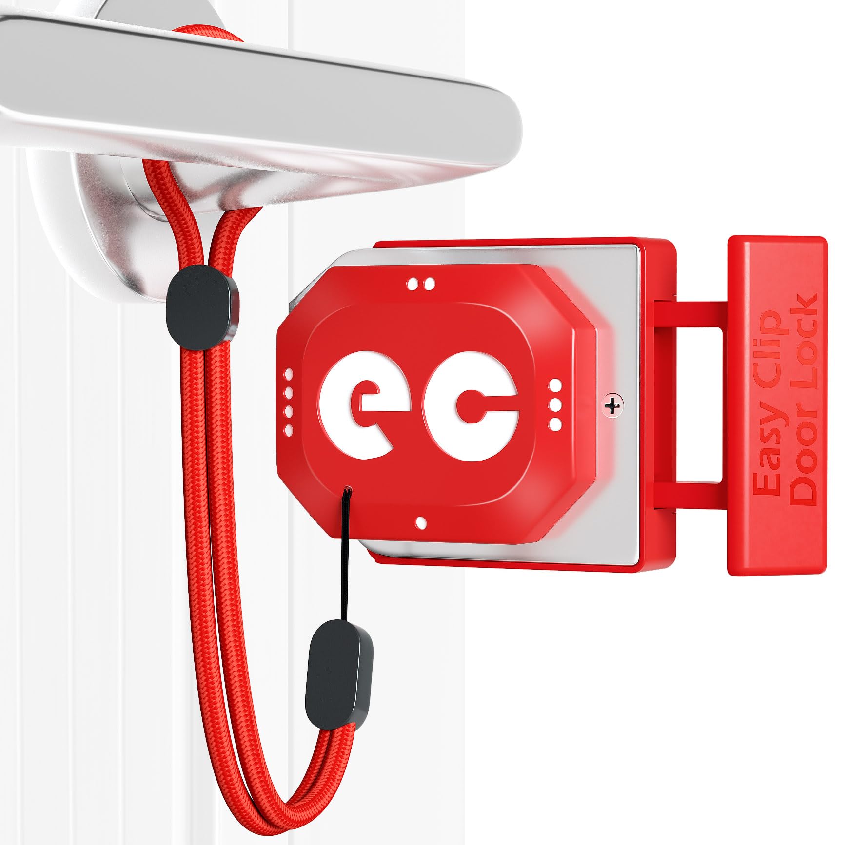 Portable Door Lock, Adjustable Easy Clip Door Lock Home Security for ...