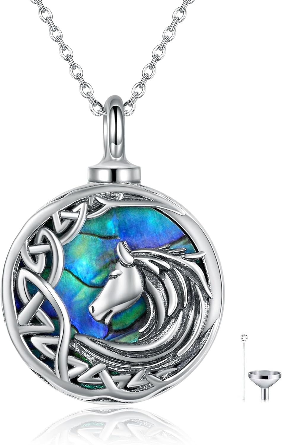 Amazon.com: YAFEINI Urn Necklace for Human Ashes 925 Sterling Silver ...