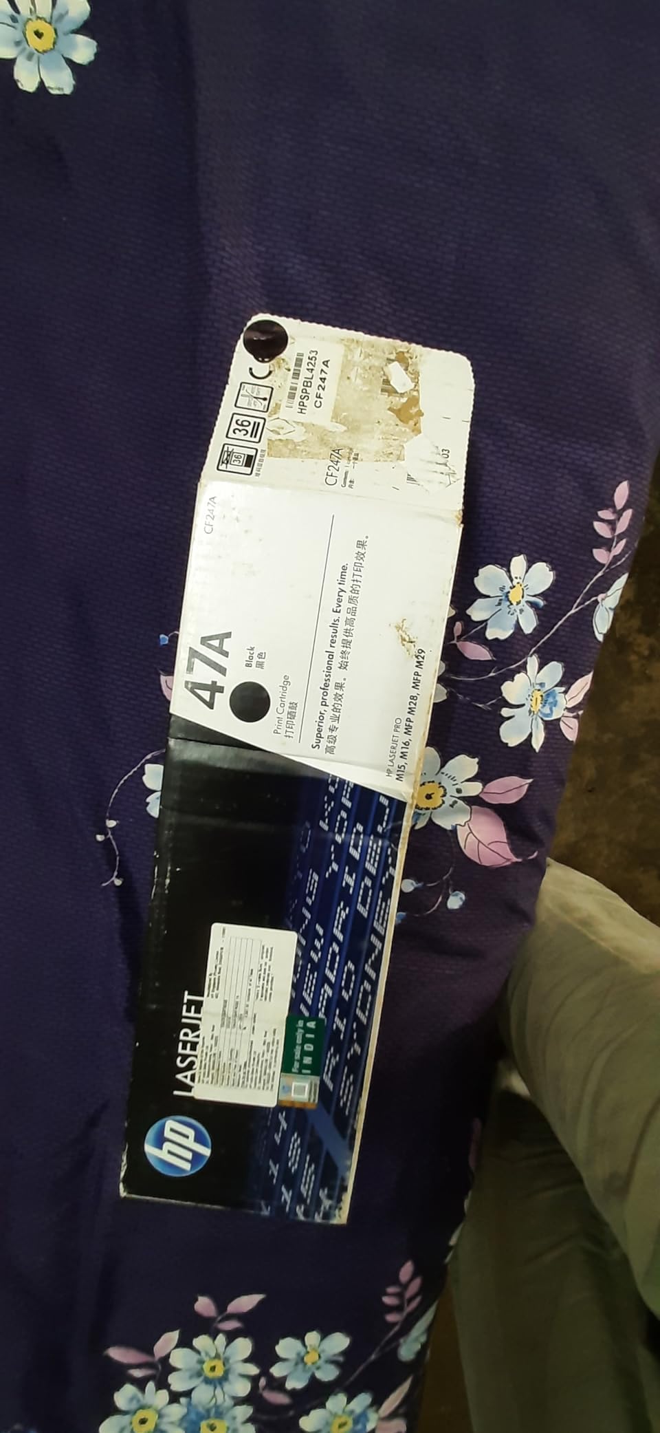 HP 47A Black Laserjet Toner Cartridge, Standard : Amazon.in: Computers ...