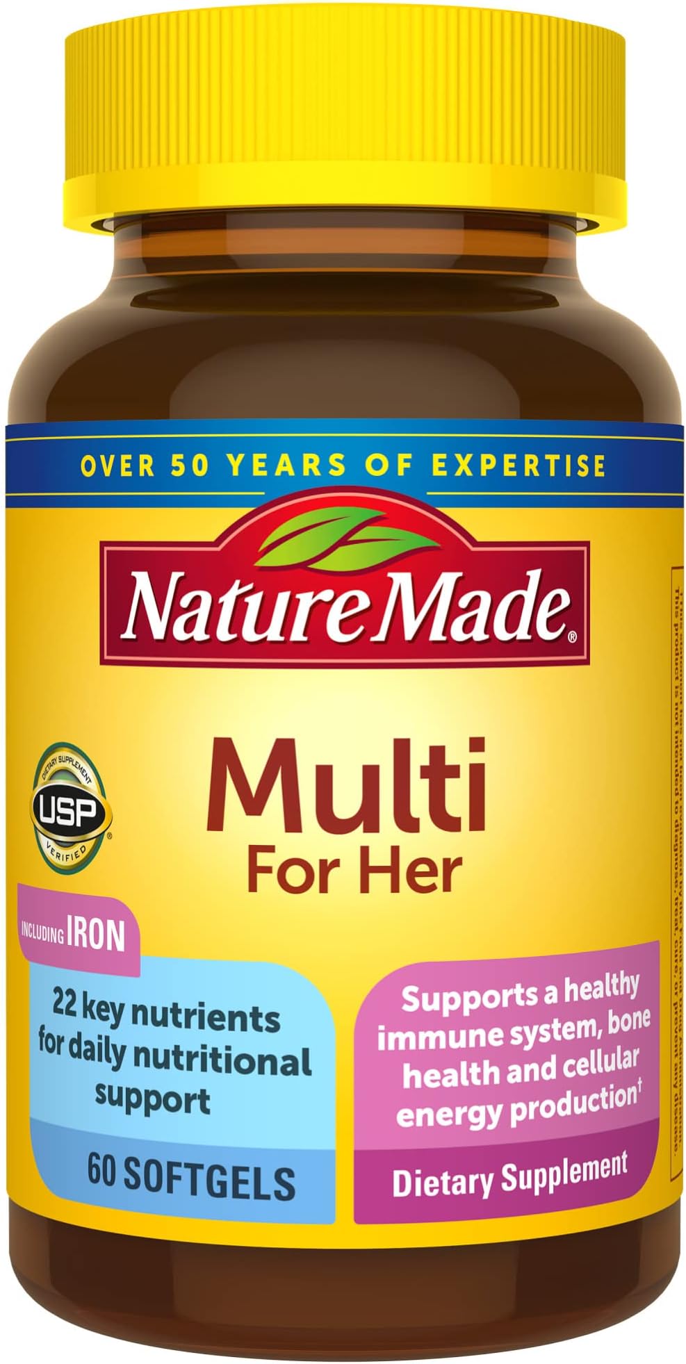 Amazon.com: Nature Made Multivitamin For Her, Womens Multivitamin for ...