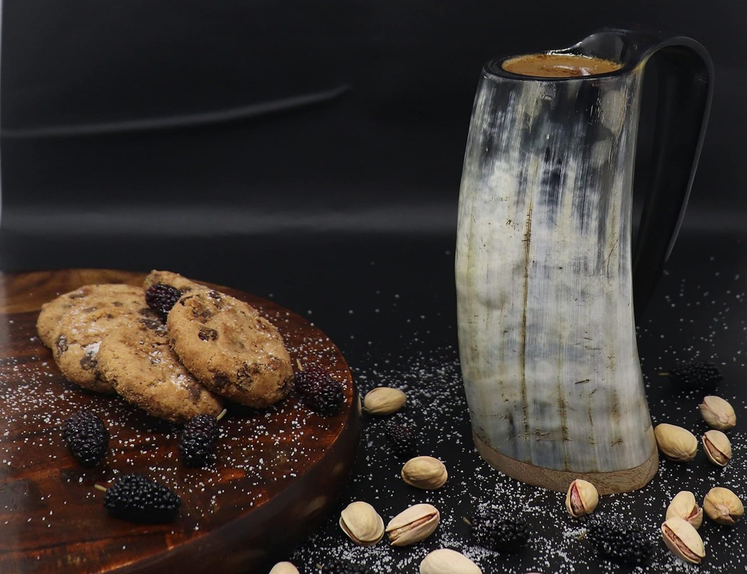 Amazon.com: Viking Horn Mug -100% Authentic 16oz - Handmade Ox Horn ...