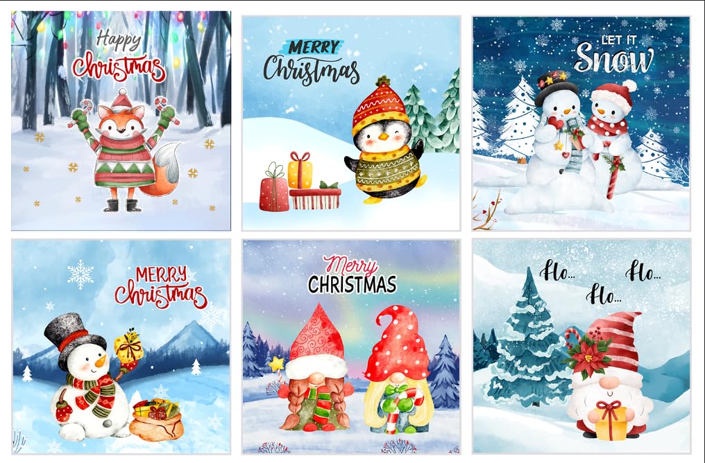 Papa Prints School Childrens Xmas Cards Class Christmas Cards Pack of ...