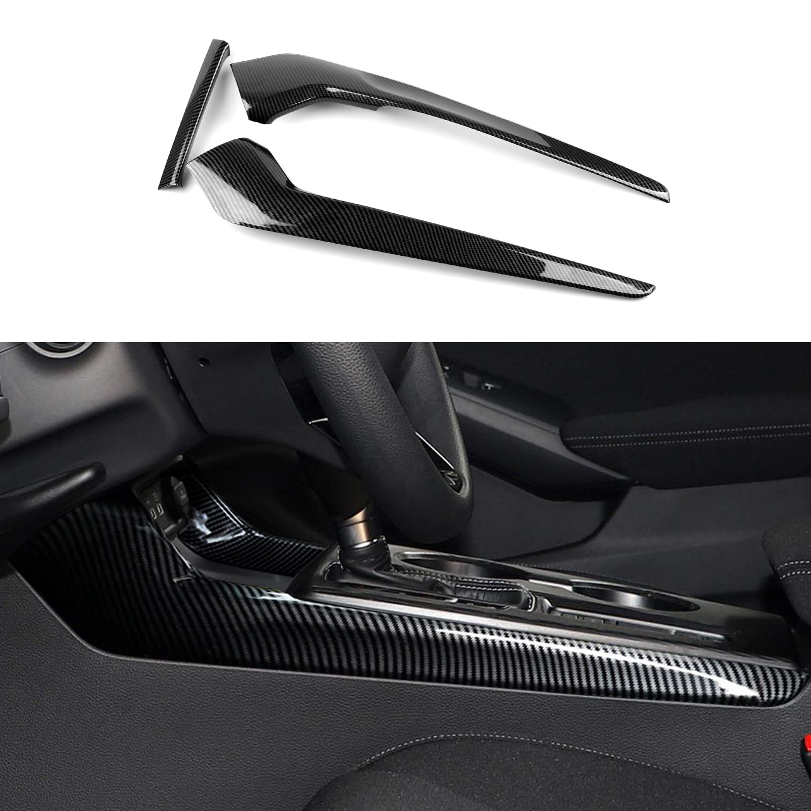 Snapklik.com : Car Side Gear Shift Cover Strip Decals For 2022 2023 ...