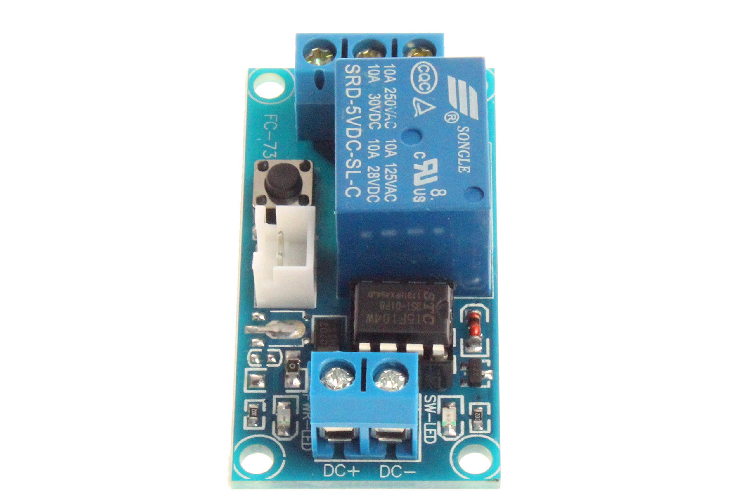 Snapklik.com : NOYITO 1-Channel Self-Locking Relay Module - One Button ...