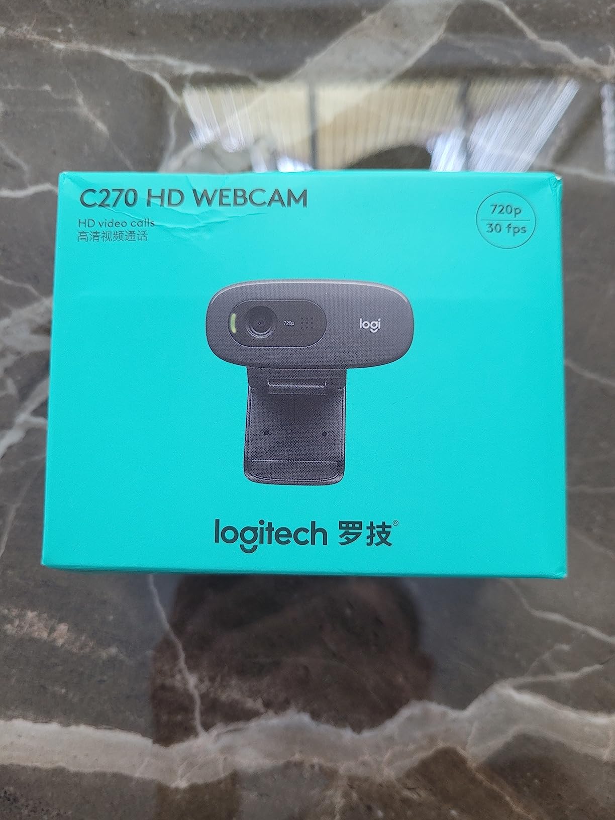 Logitech C270 3MP 1280 x 720pixels USB 2.0 Black Webcam : Amazon.sg ...
