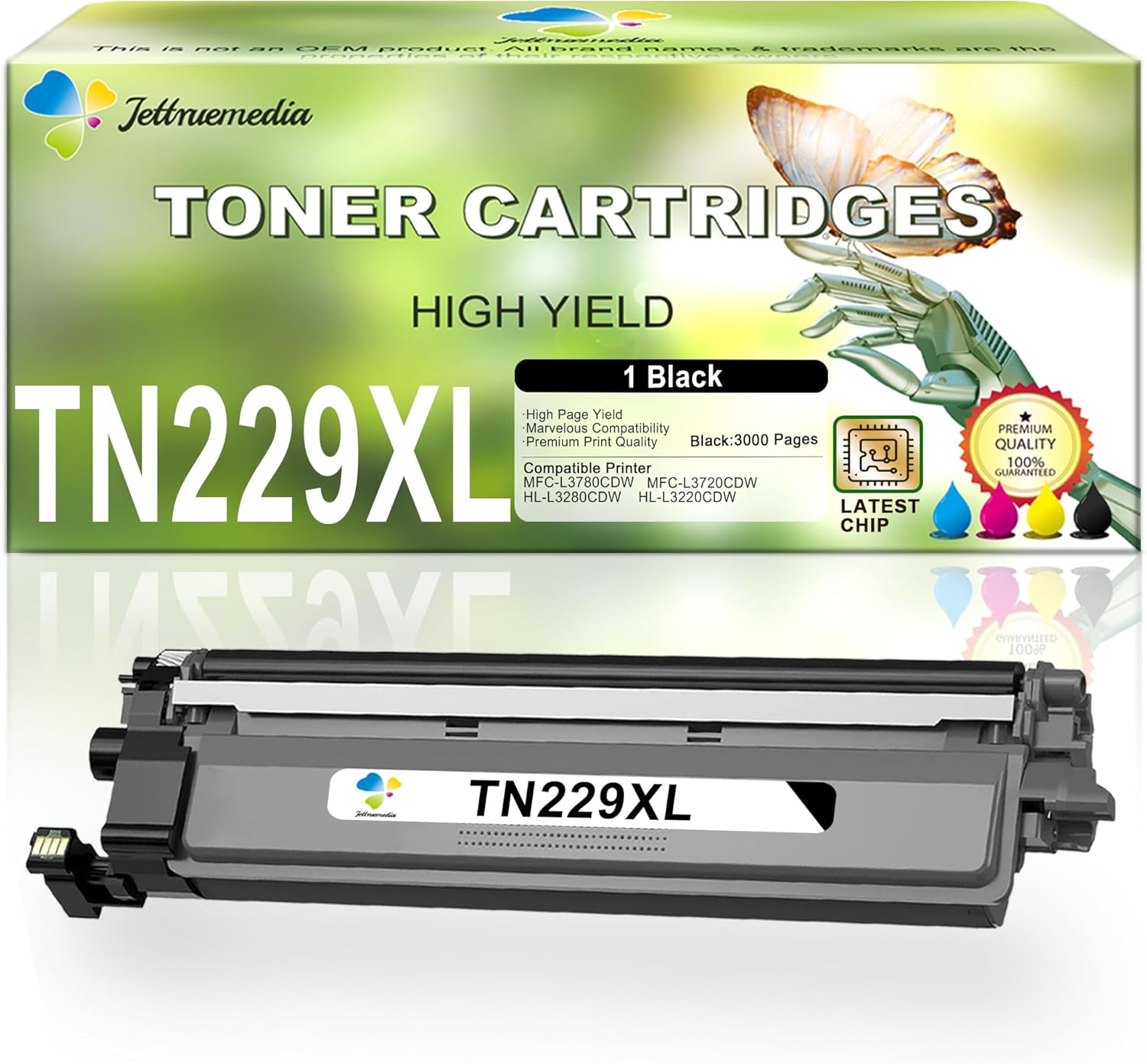 Amazon.com: TN229XL Black High Yield Toner Cartridge Compatible ...
