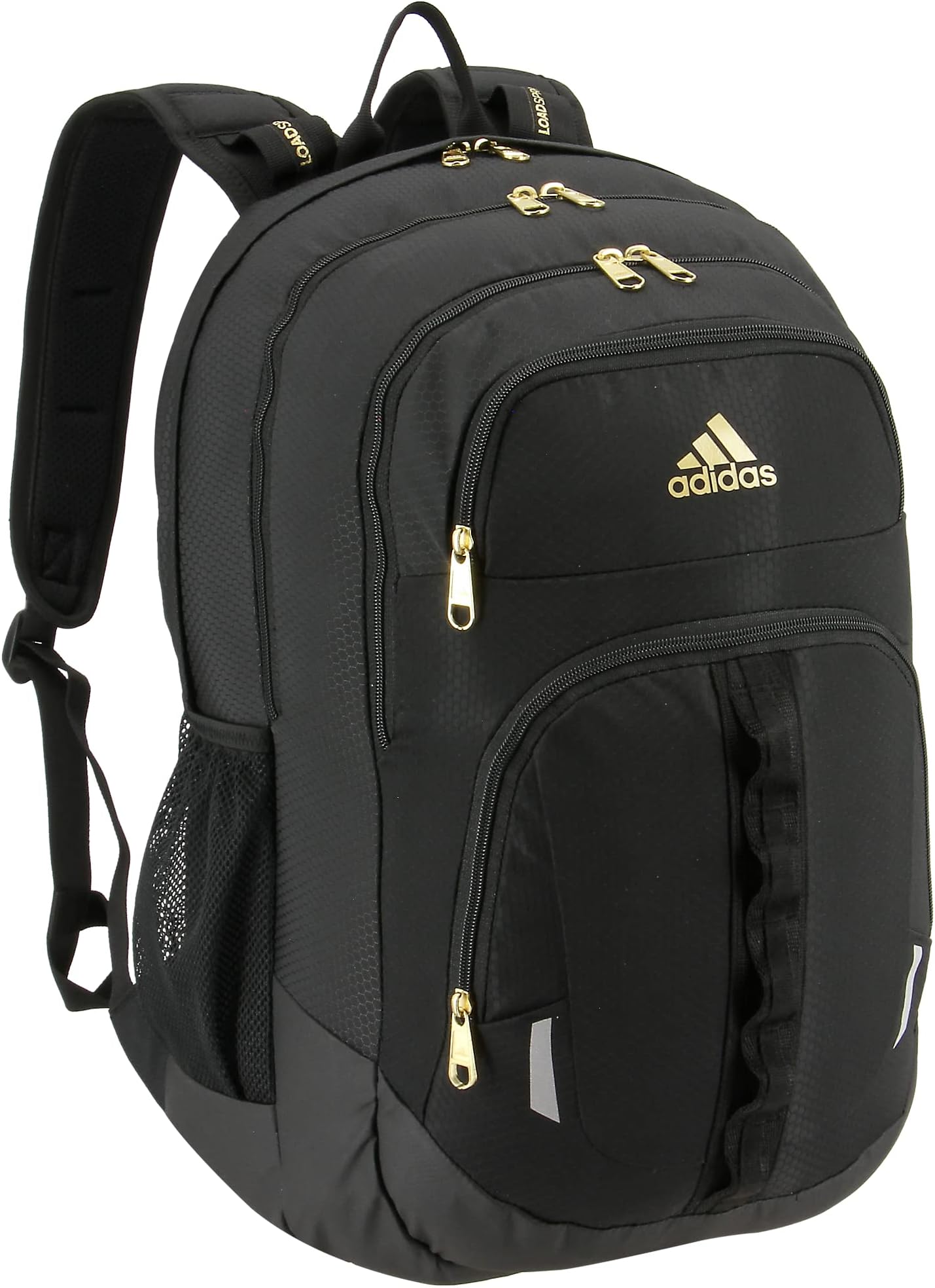 Amazon.com | adidas Prime Backpack, Black/Gold Metallic, One Size ...