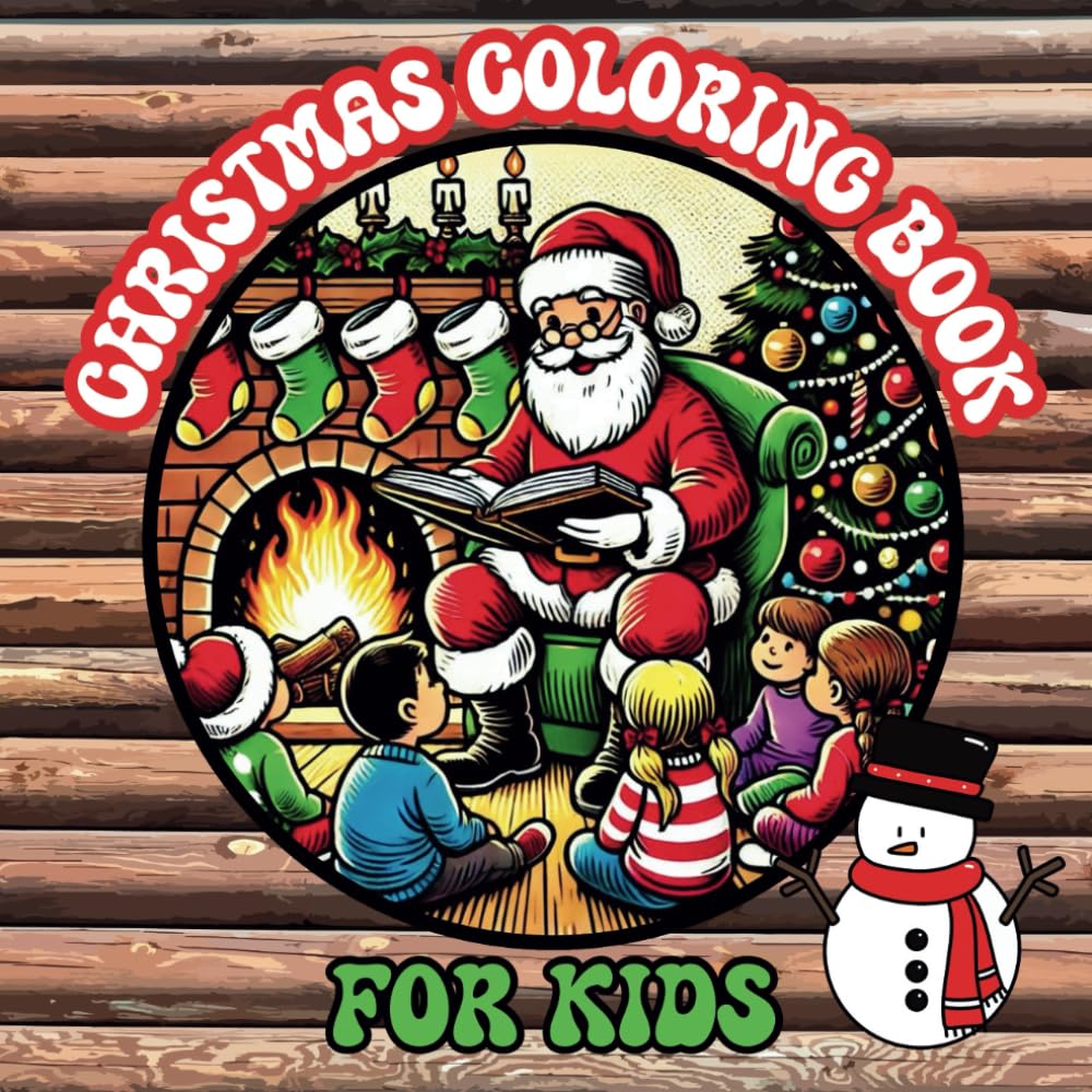 Christmas Coloring Book for Kids: 35+ Whimsical and Festive Designs ...