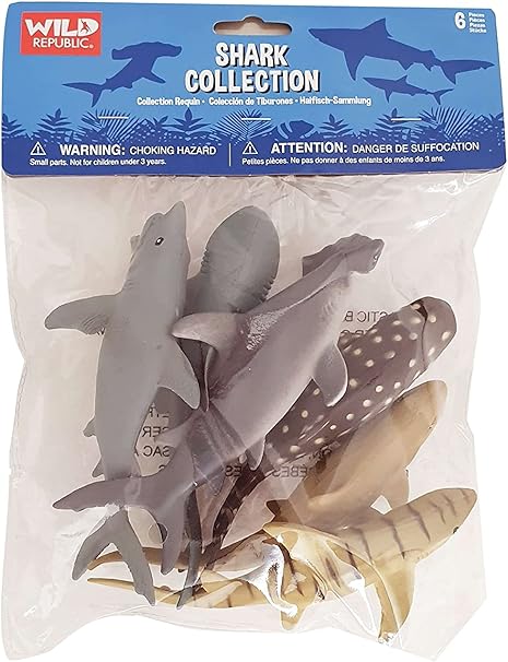 Amazon.com: Wild Republic Shark Polybag, Educational Toys, Kids Gifts ...