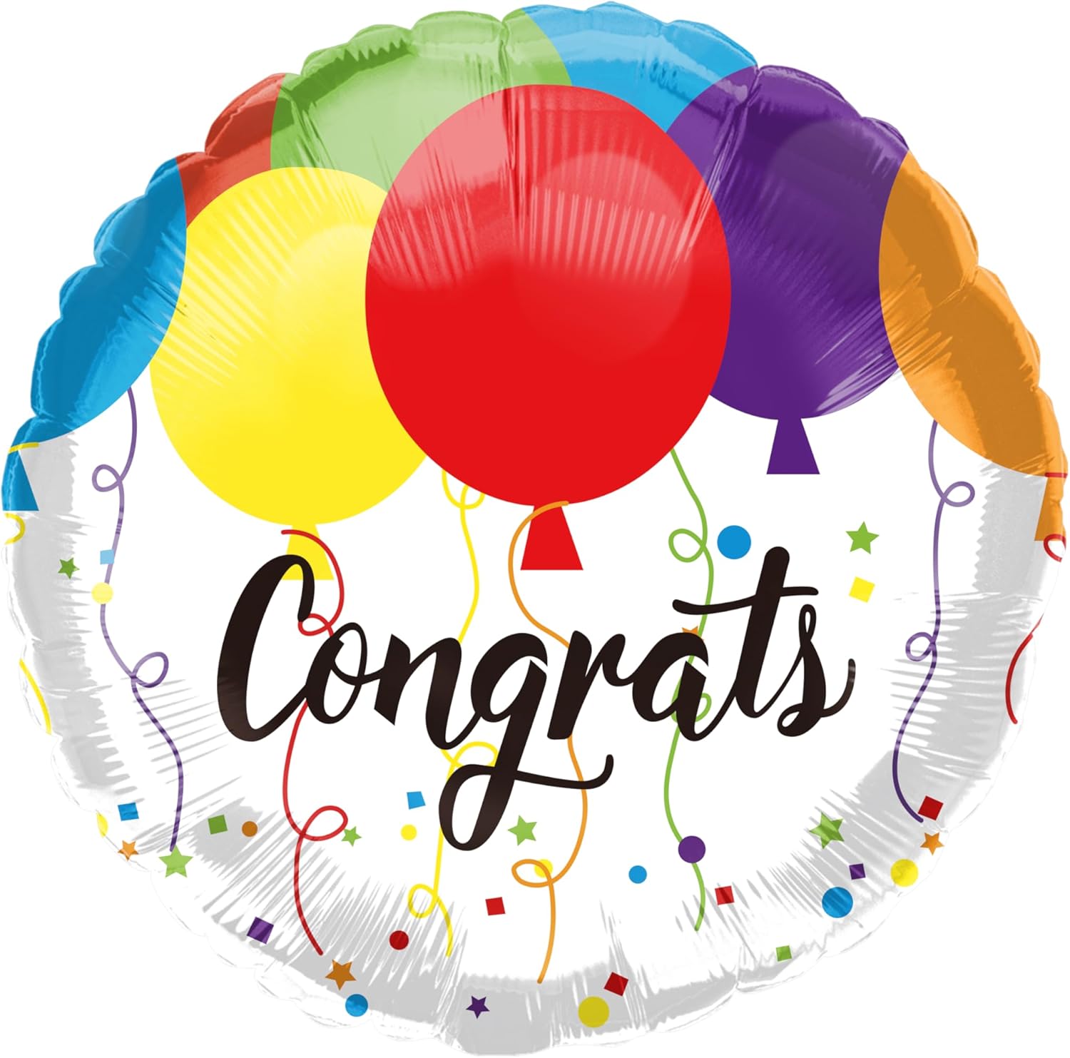 Amazon.com: Harnel 18" Congratulations Mylar Balloons - Pack of 10 ...