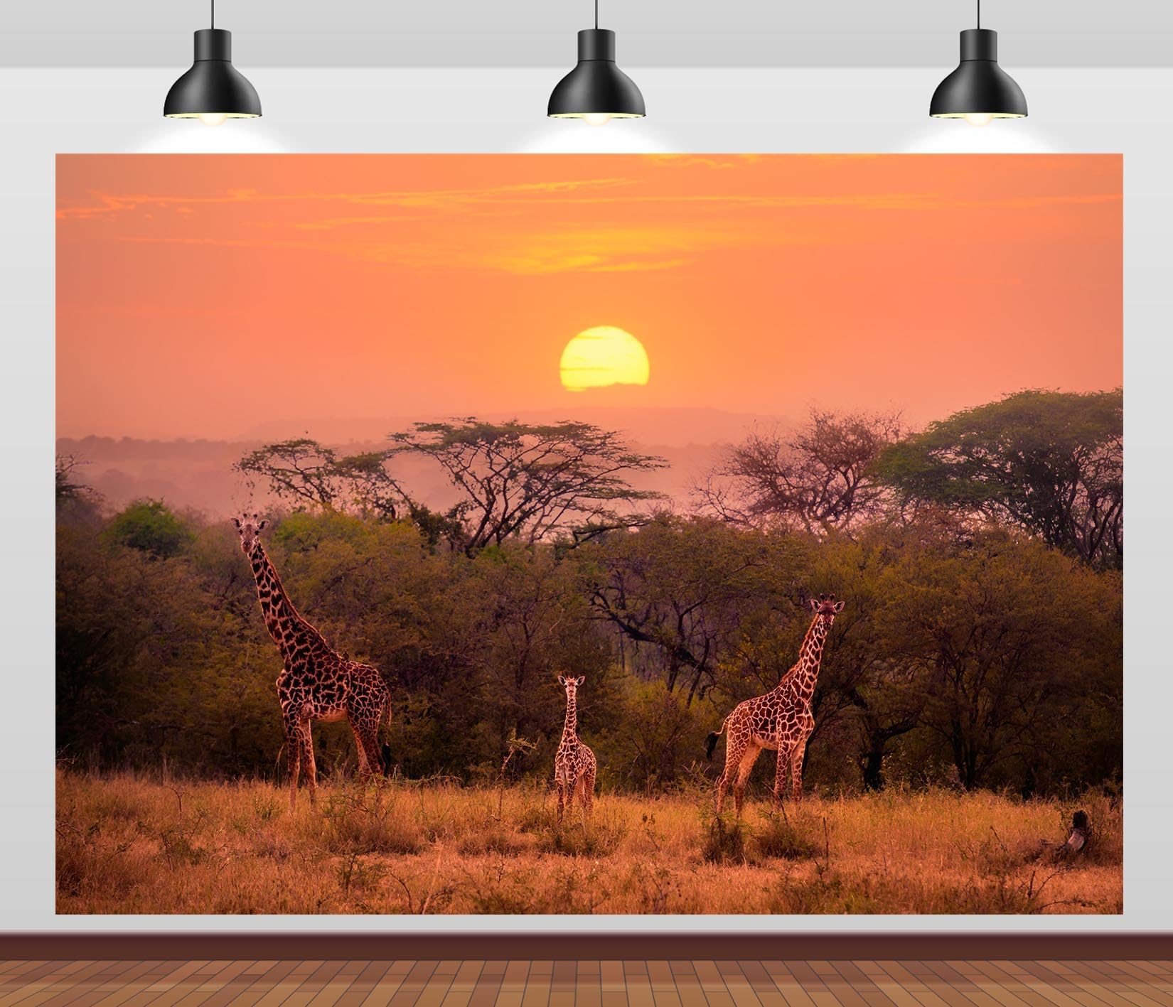 Amazon.com : Loccor 7x5ft Fabric Africa Landscape Safari Backdrop Kenya ...