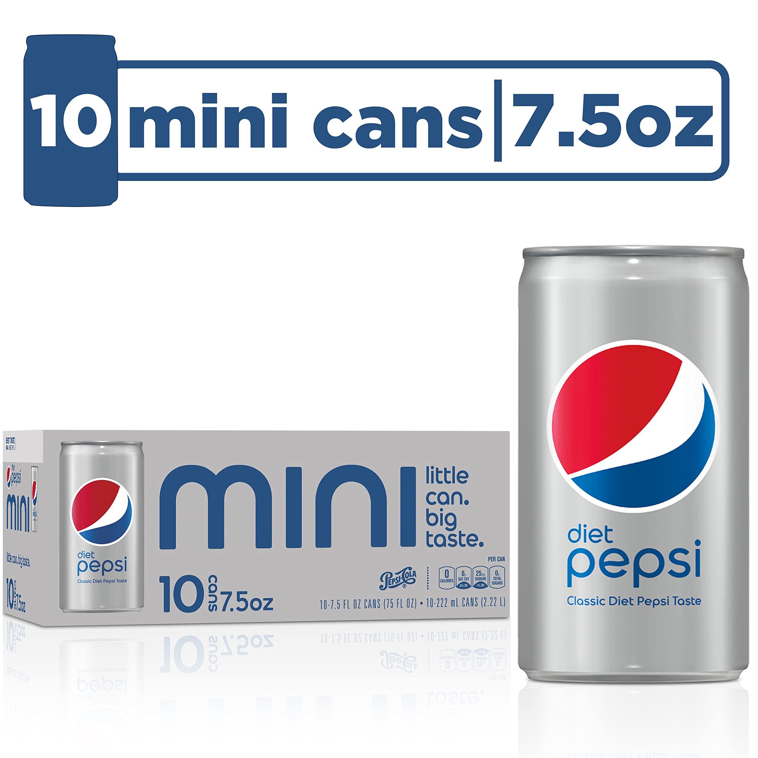 Snapklik.com : Soda, 7.5 Ounce Mini Cans, 10 Pack