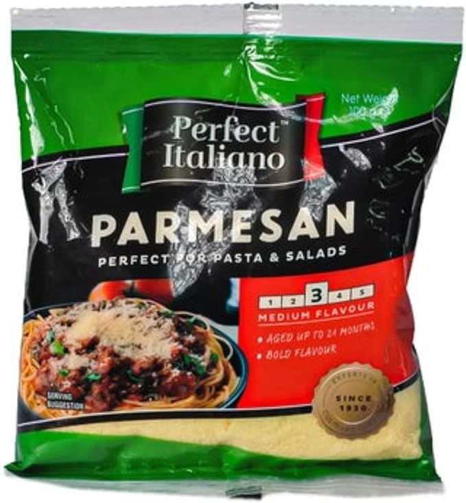Perfect Italiano Parmesan Medium Flavour Grated Cheese 100 g : Amazon ...