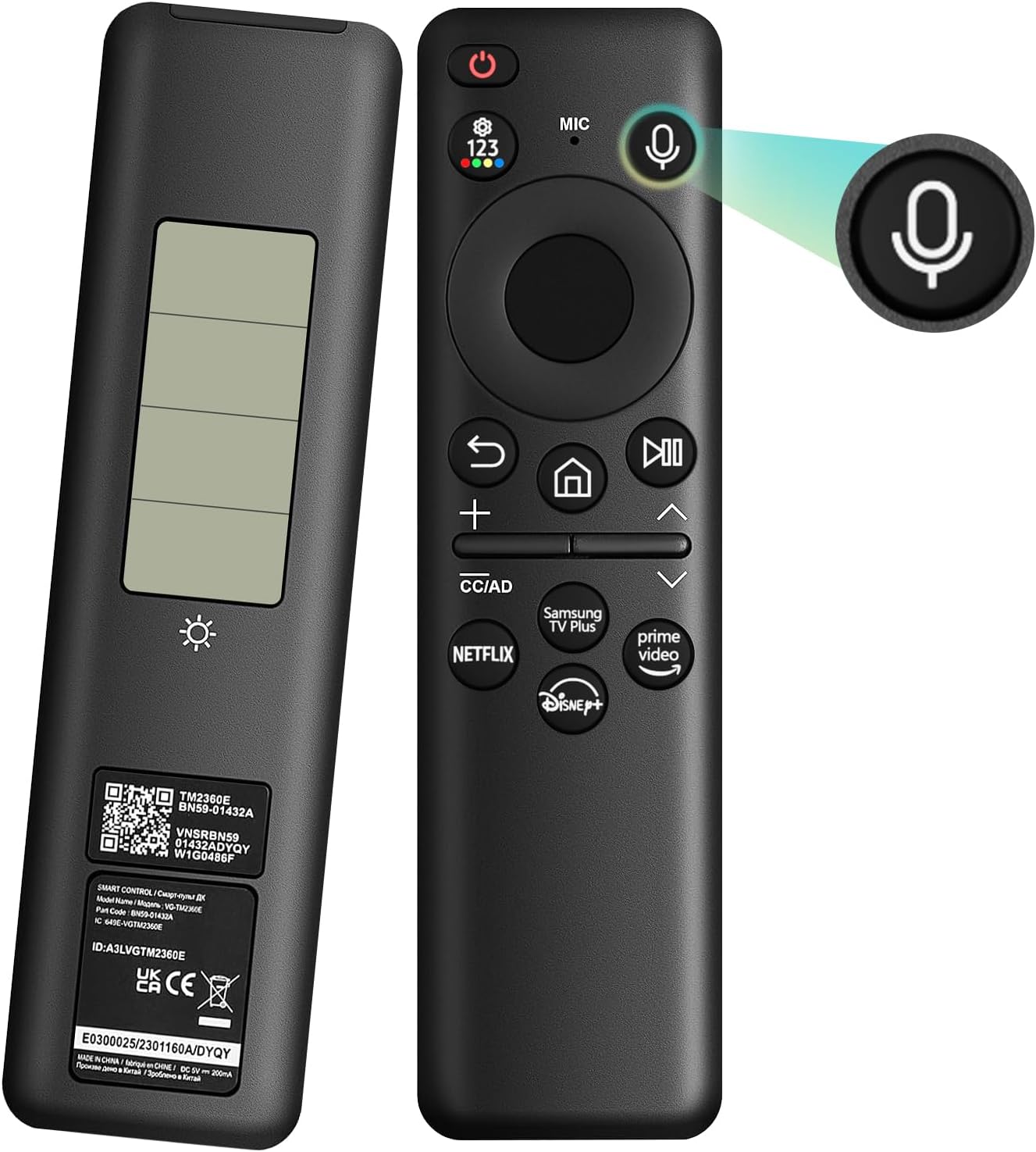 Amazon.com: OEM BN59-01455A Solar Voice Remote Control for Samsung ...