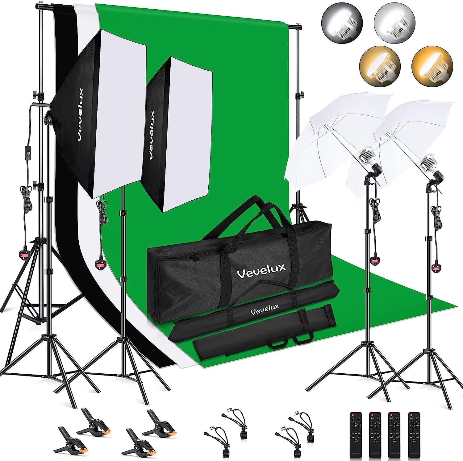 NEEWER Photography Lighting kit with Backdrops, 8.5x10ft Backdrop ...