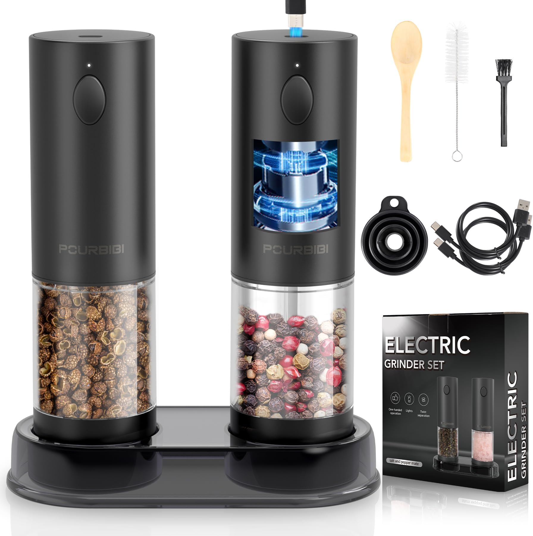 Amazon.de: Russell Hobbs Salz und Pfeffer Mühle elektrisch [2er Set ...