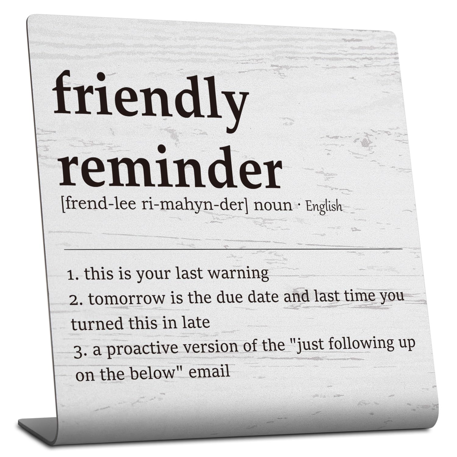 Amazon.com: Funny Office Desk Decor Sign, Humorous Office Cubicle Decor ...