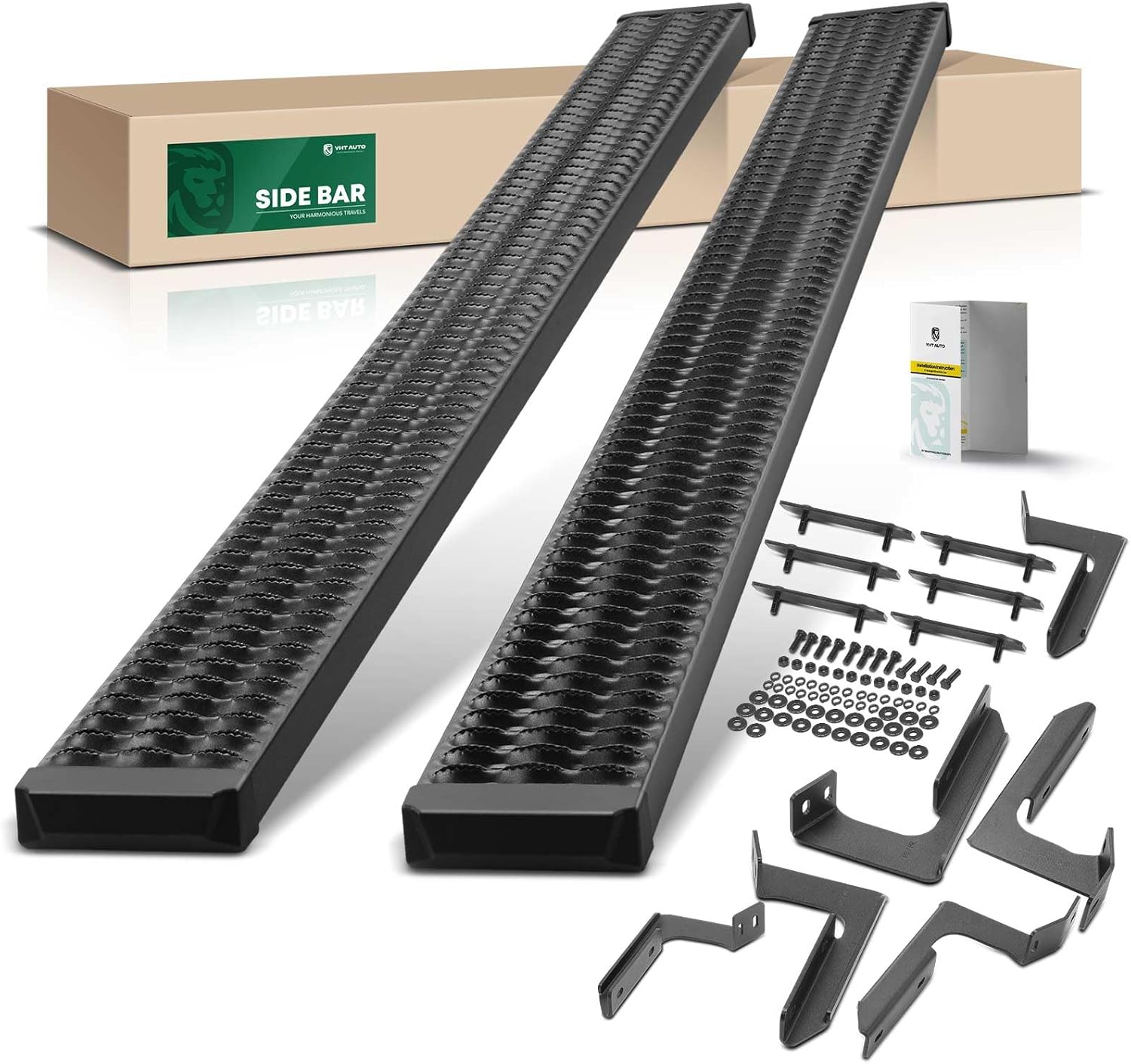 Amazon.com: YHTAUTO 7" Running Boards Side Steps Compatible with Toyota ...