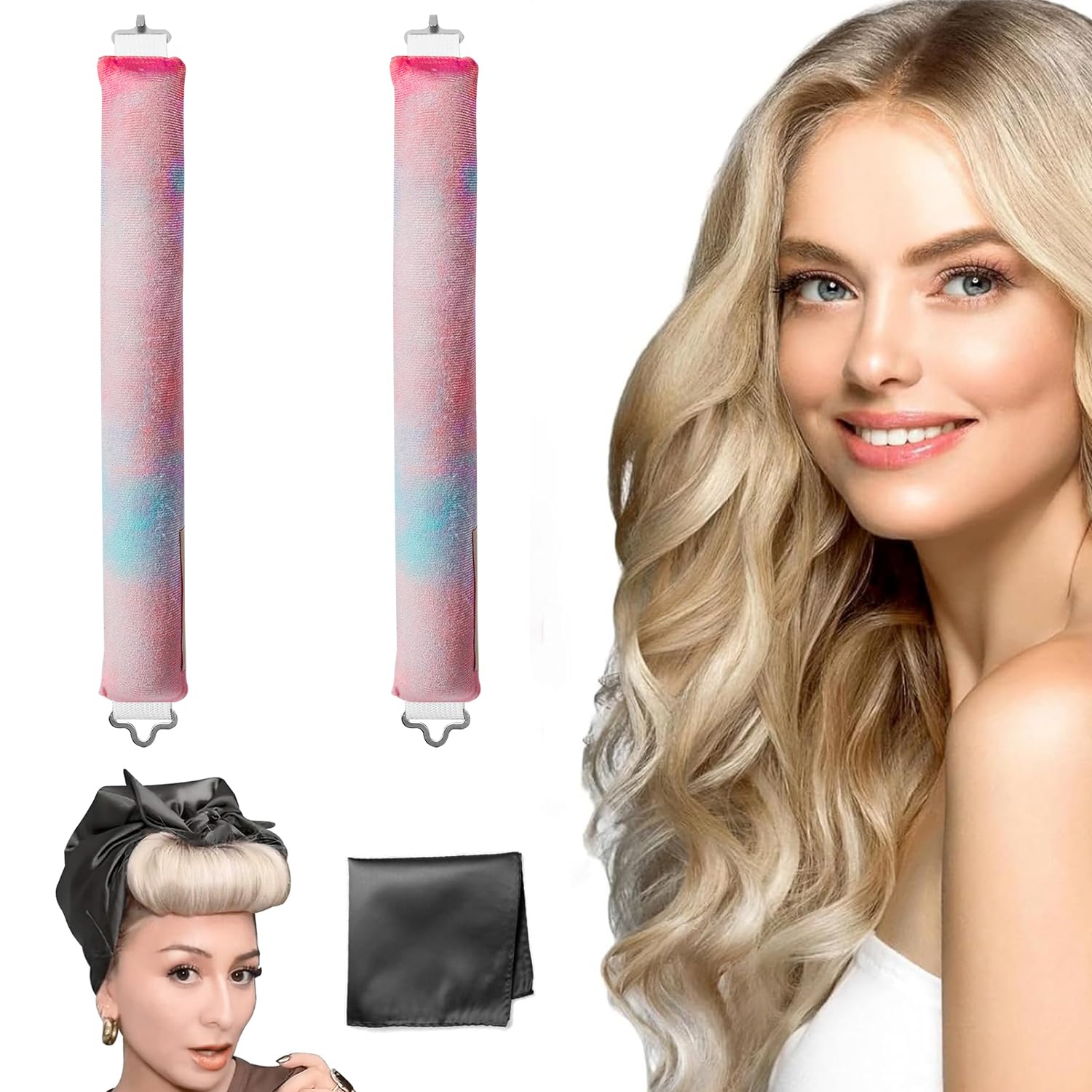 Amazon.com : Heatless Hair Curler - Overnight Blowout Rods for All Hair ...