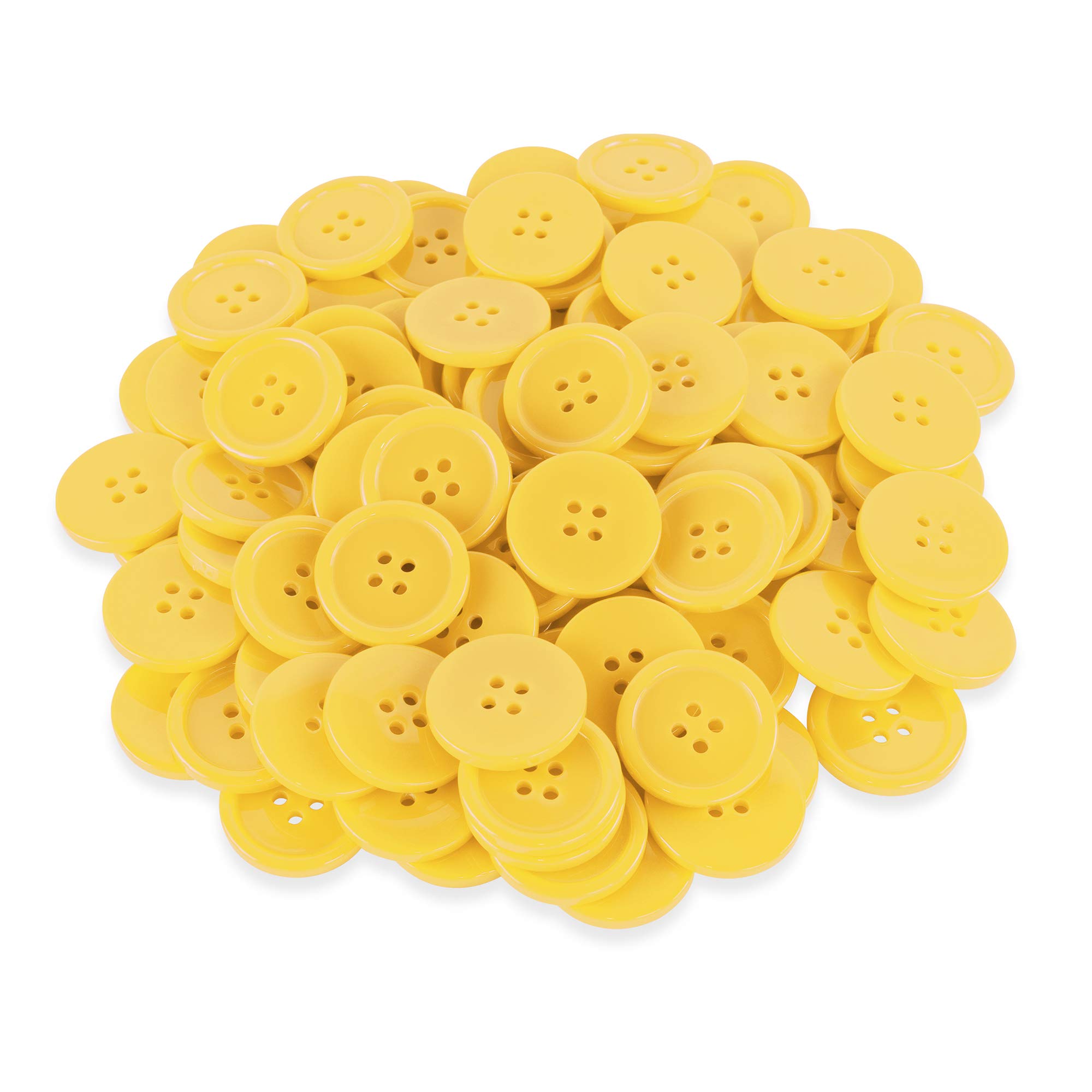 Snapklik.com : 100 Pack 1 Inch Buttons Flatback Sewing Colored For Arts ...