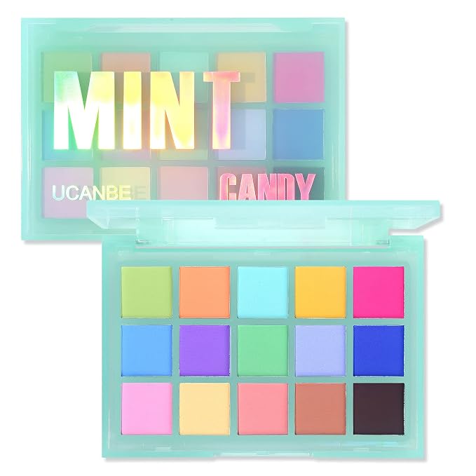 Amazon.com : UCANBE Colorful Matte Makeup Eyeshadow Palette, 15 Shades ...